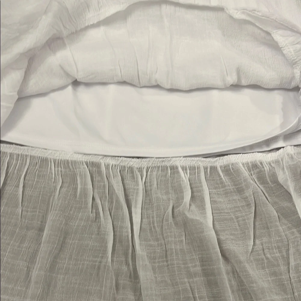 Iz Byer | Bottoms | Iz Byer Girls Tiered Midi Skirt M 12 White Pullon ...
